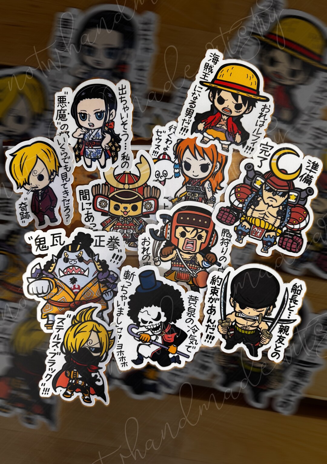 Straw Hat Anime Sticker, Anime Merch, Wan O Battle ,anime Pirate ...