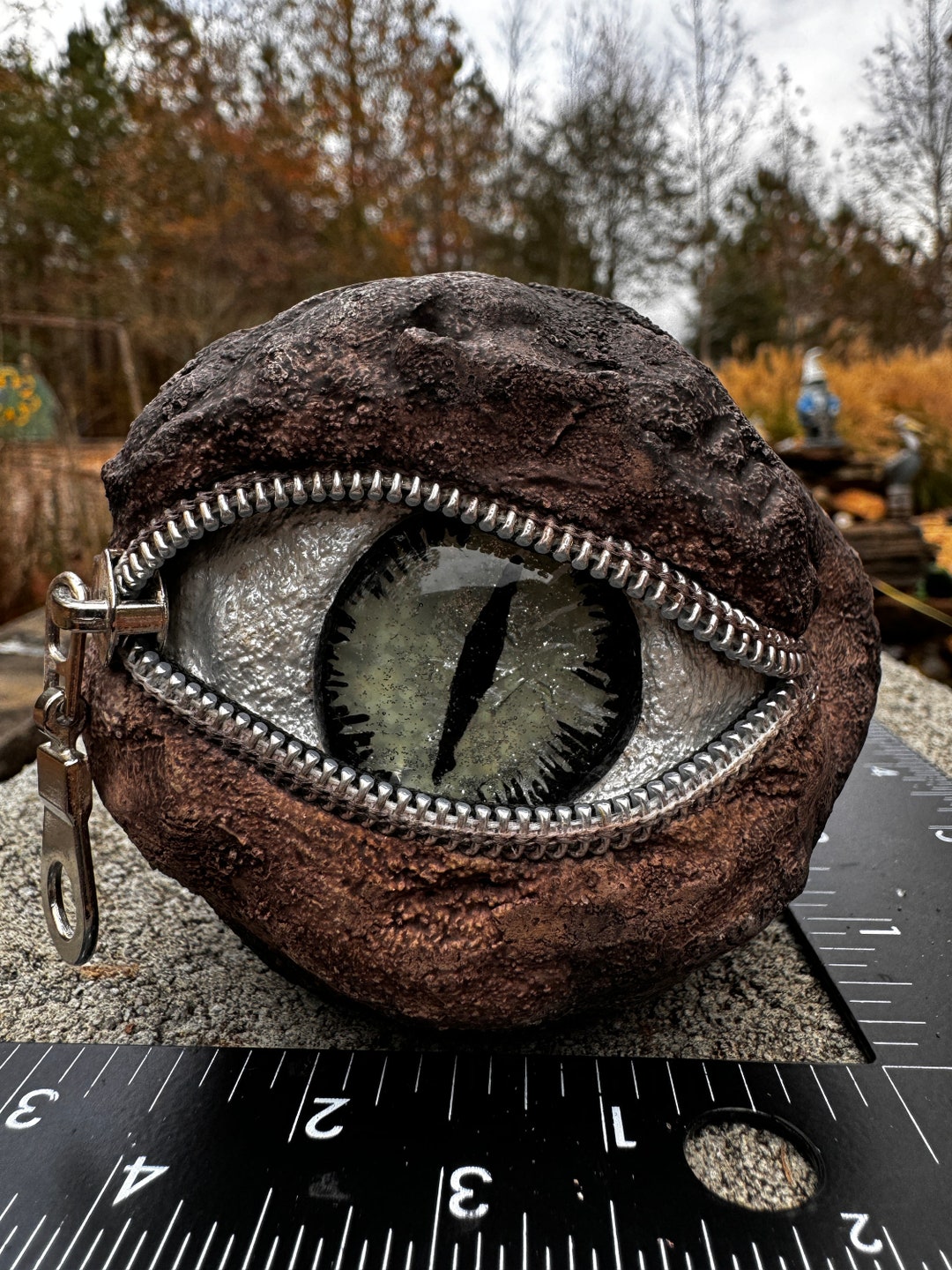 Dragon Eye Rock Zipper Eye Oddity Glow in the Dark Hand Painted Glass ...