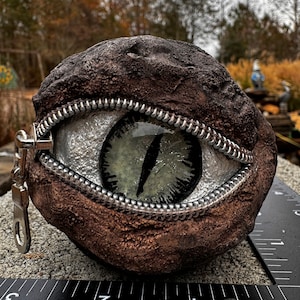 Dragon Eye Rock Zipper Eye Oddity Glow in the Dark Hand Painted Glass ...