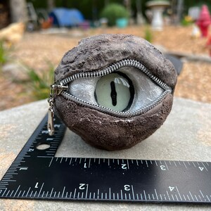Dragon Eye Rock Zipper Eye Oddity Glow in the Dark - Etsy