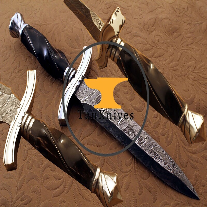 Damascus Dagger - Etsy
