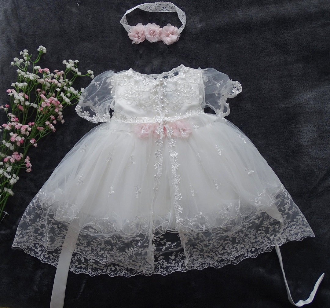 Christening Dress for Girls Baby, Party Dress Christening Dress Ivory ...