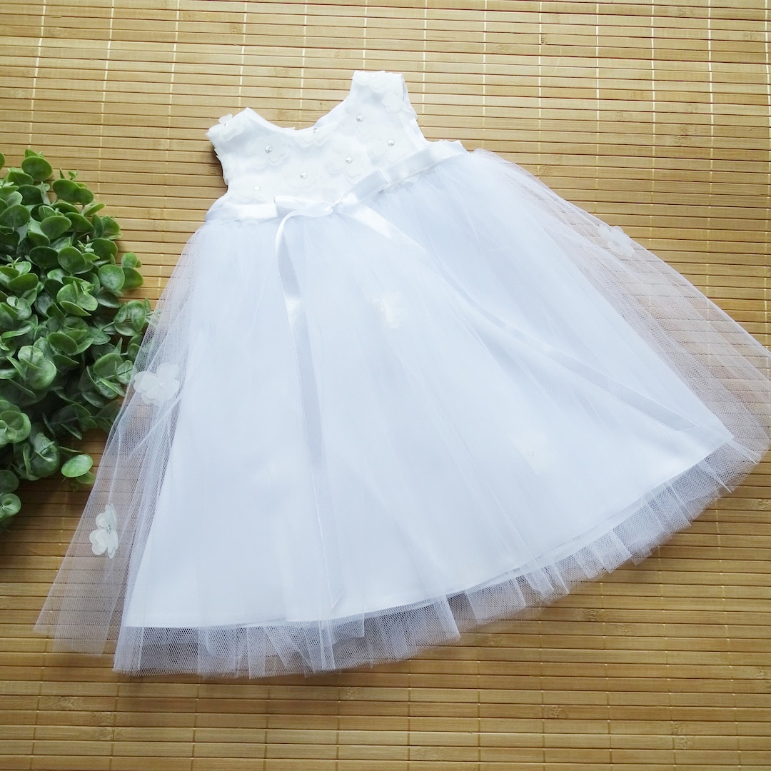 Christening Dress Girls Baby Baptism Dress, White Baby Dress ...