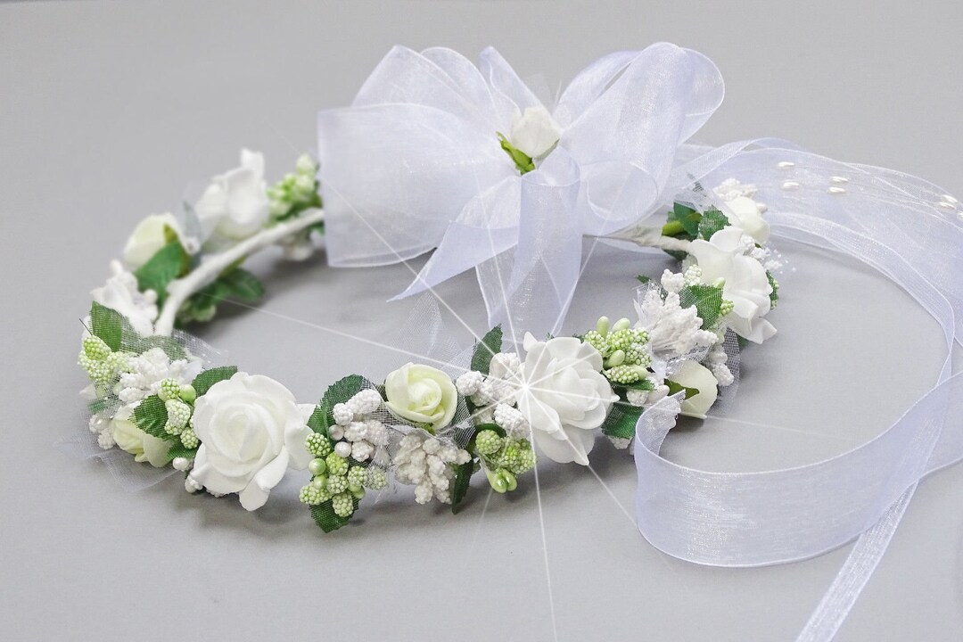 Wreath, COMMUNION WREATH, Communion, Hair Accessories, First Holy ...