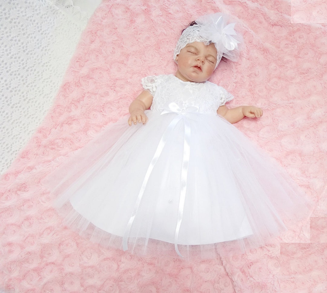 Christening Dress for Girls Baby, Party Dress Christening Dress Ivory ...