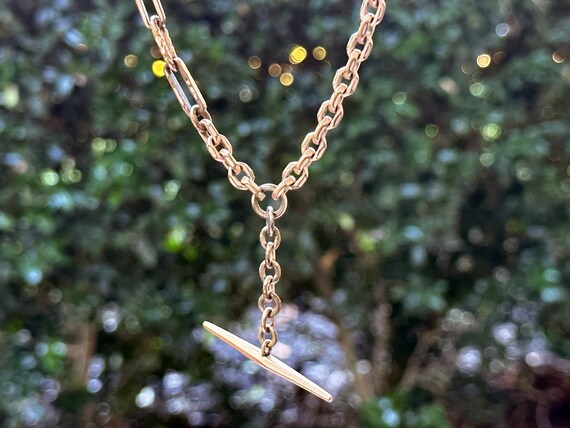 Antique Victorian Unique chain link T-BAR pocket watc… - Gem