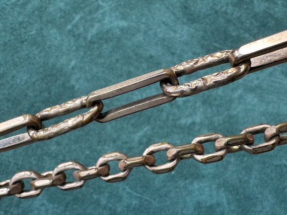 Antique Victorian Unique chain link T-BAR pocket watc… - Gem