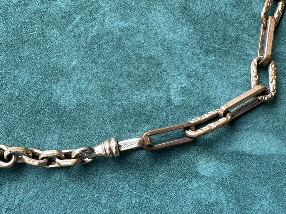 Antique Victorian Unique chain link T-BAR pocket watc… - Gem