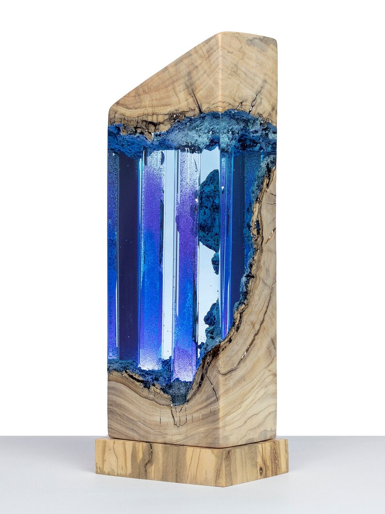 Handmade Resin Art by Dadaatolye Wood Carving Decor Ocean - Etsy