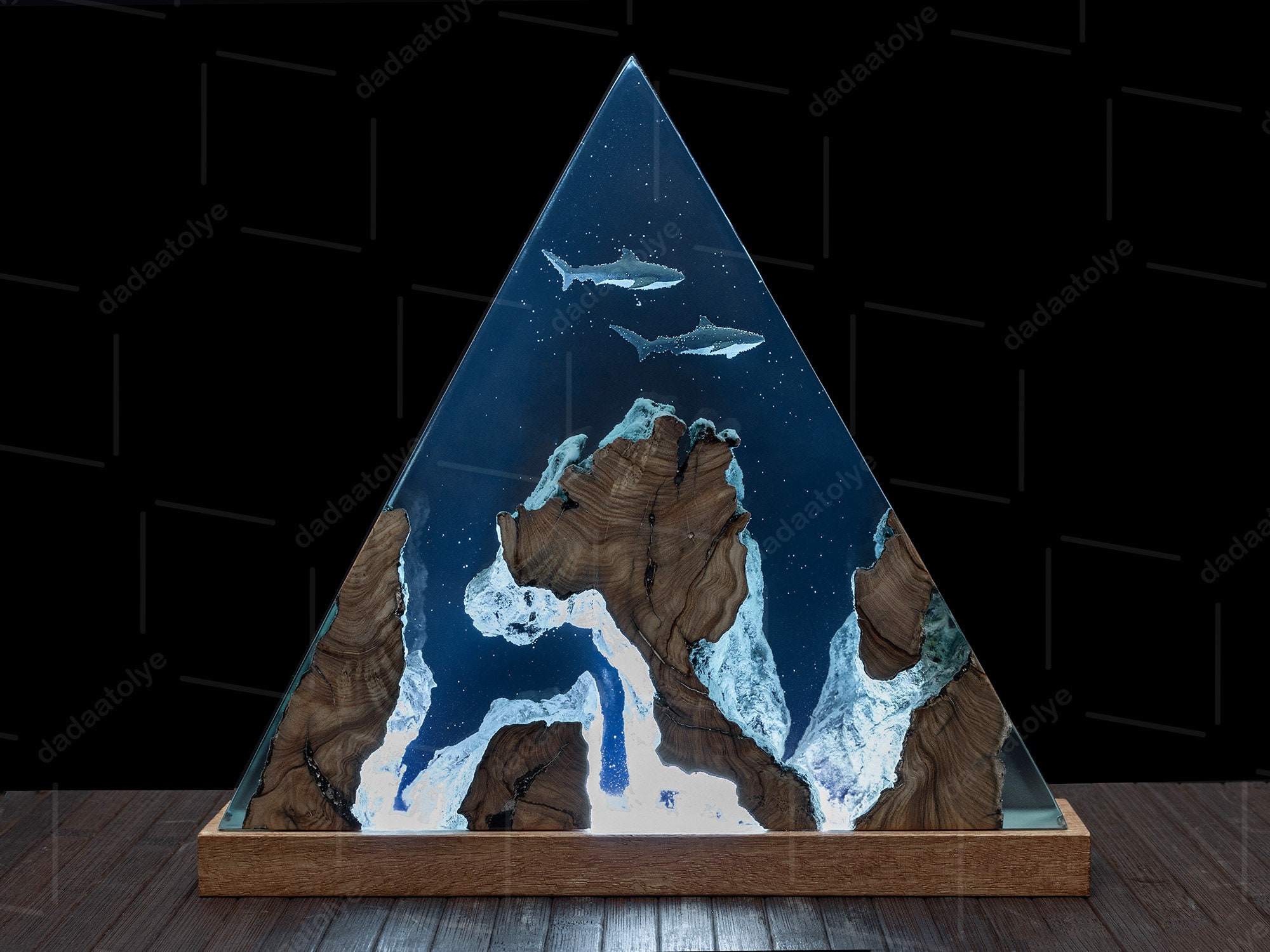 Tiger Shark Handmade Art Dadaatolye Wood Carving Art Ocean - Etsy