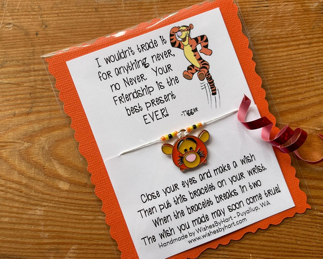 Tigger Wish Bracelet - Etsy