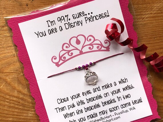 Disney Princess Wish Bracelet | Etsy