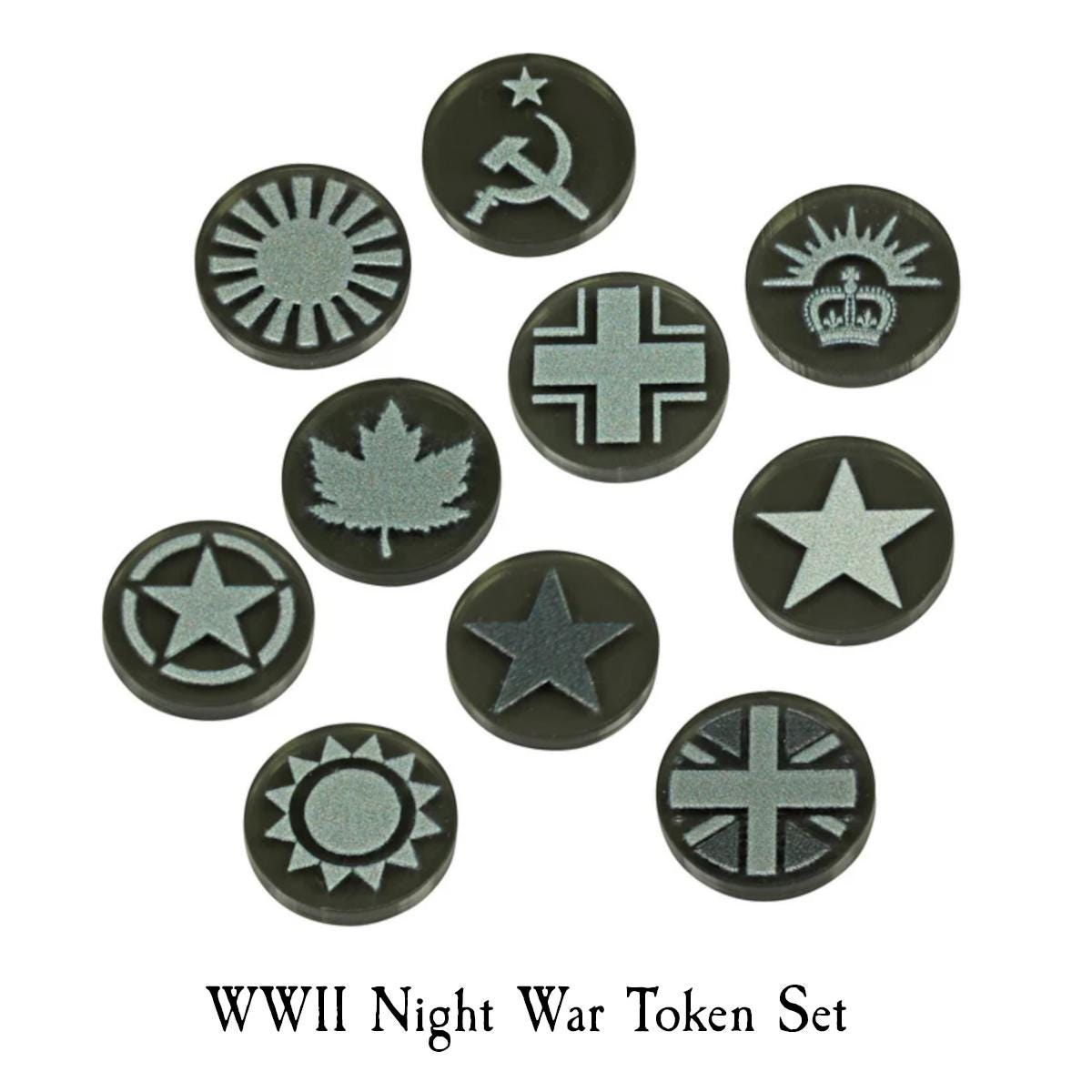 LITKO World War II Army Tokens | WWII Night War Tokens | Campaign ...