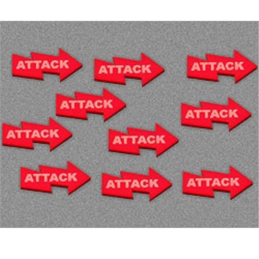 LITKO Attack Tokens | Command Counters | Historical Wargame Markers ...