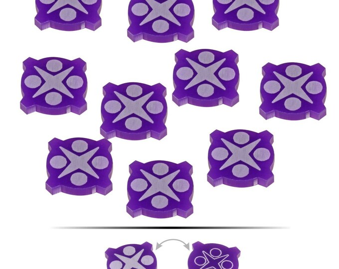 LITKO Target Tokens Red 10 - Etsy