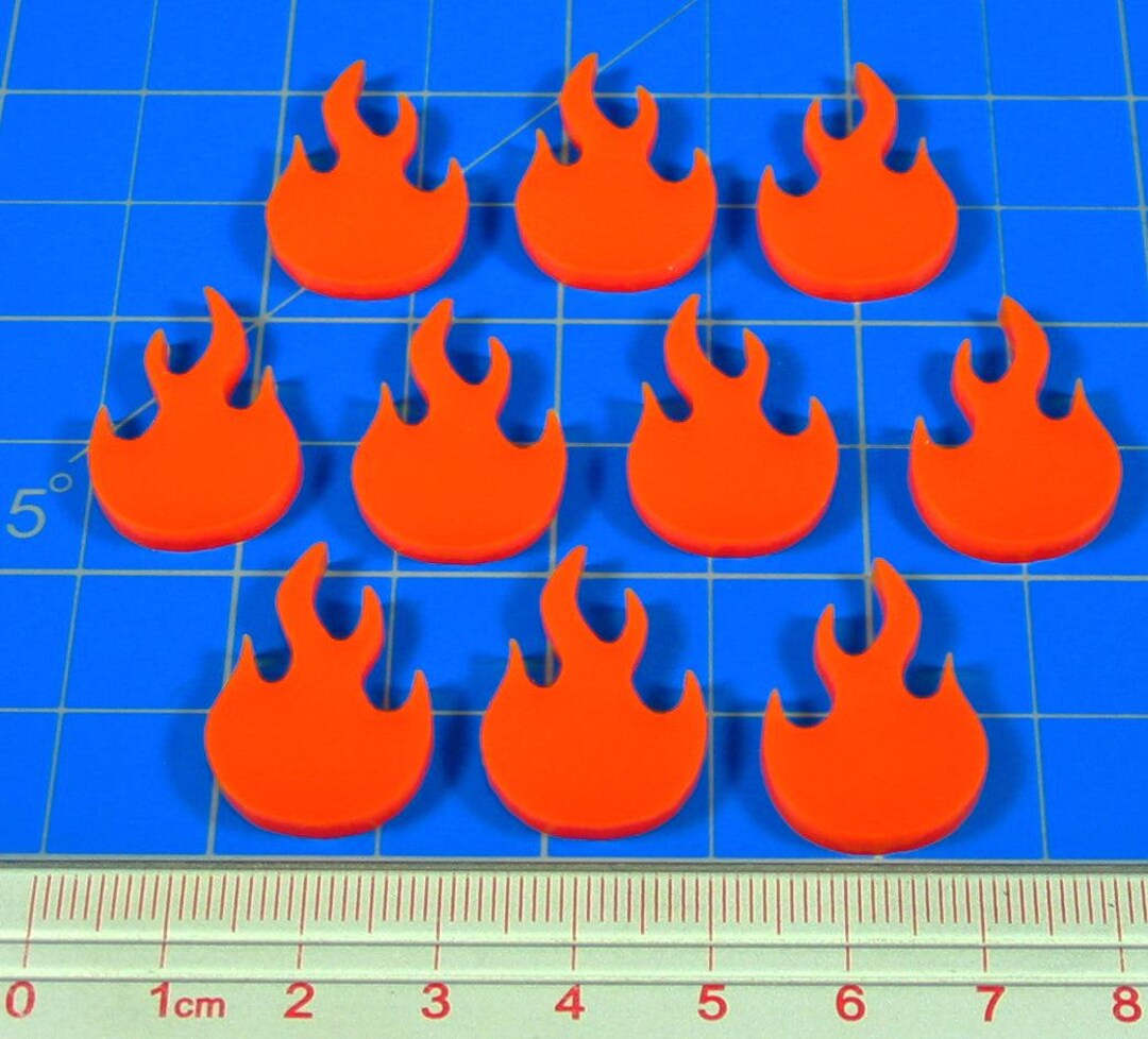 LITKO Fire Fighting Game Fire Tokens Compatible With Flash Point ...
