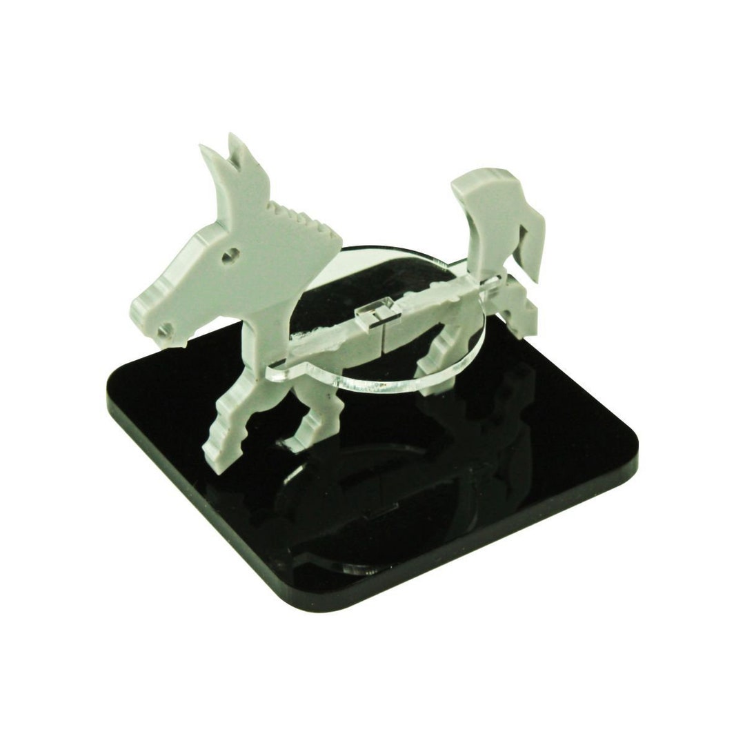 Donkey Character Mount With 2-inch Square Base, Grey - Etsy