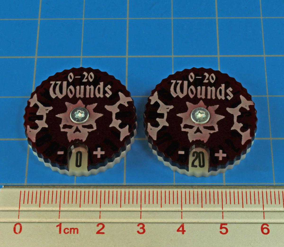 LITKO Wound Dials | 0–10, 0–20, 0–30 Trackers | Translucent Red & Ivory ...