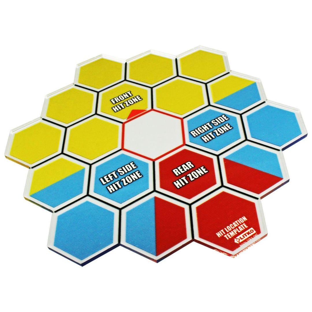 LITKO Mecha Hit Location Template | 3mm Acrylic Overlay | Compatible ...