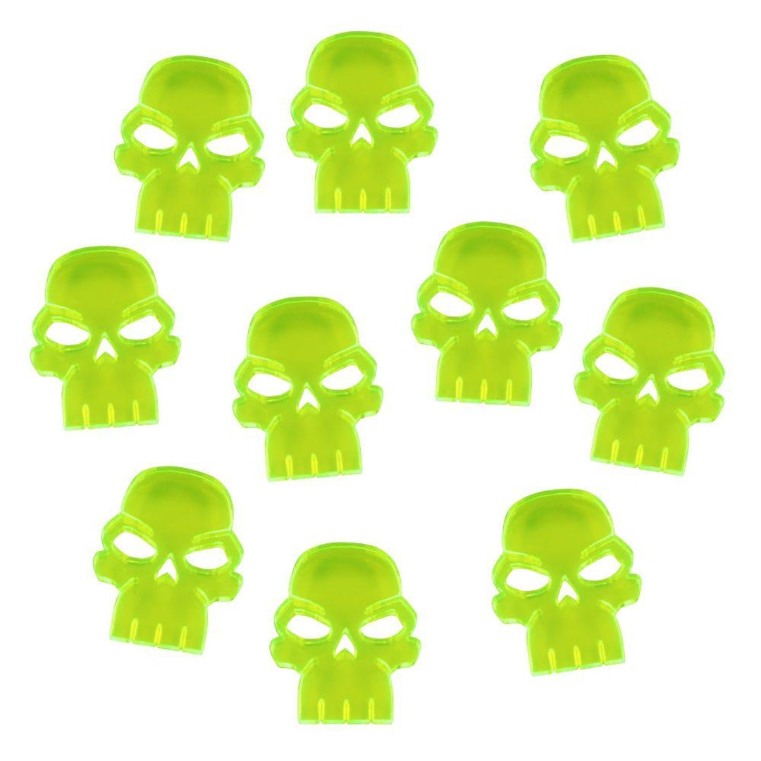 Skull Tokens, Fluorescent Green 10 - Etsy