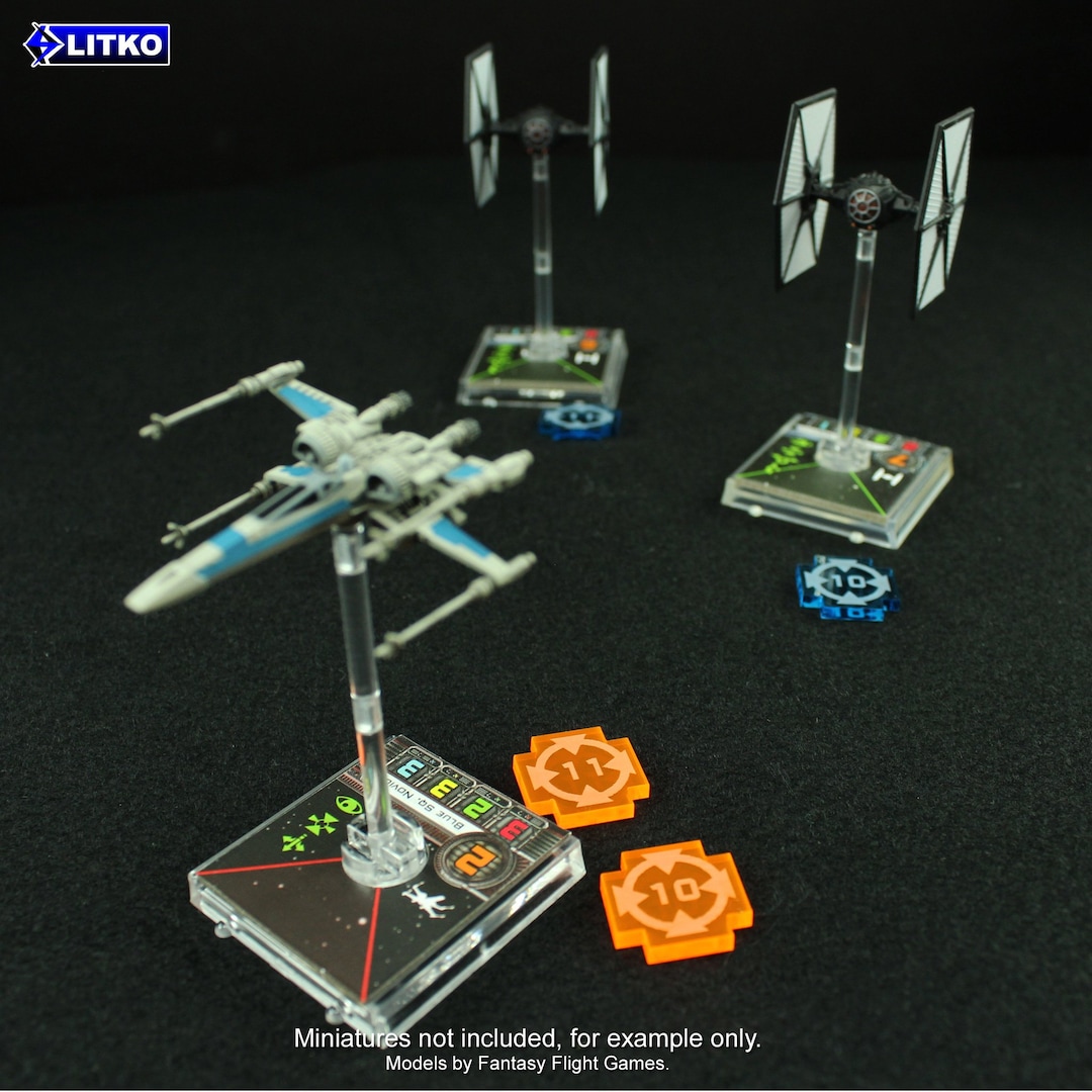 LITKO Space Fighter Target Lock Token Set 10-18 Compatible With X-wing ...