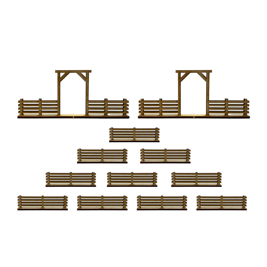 LITKO 25/28mm MDF Fence Terrain Pack | Compatible With Warhammer 40K - Etsy