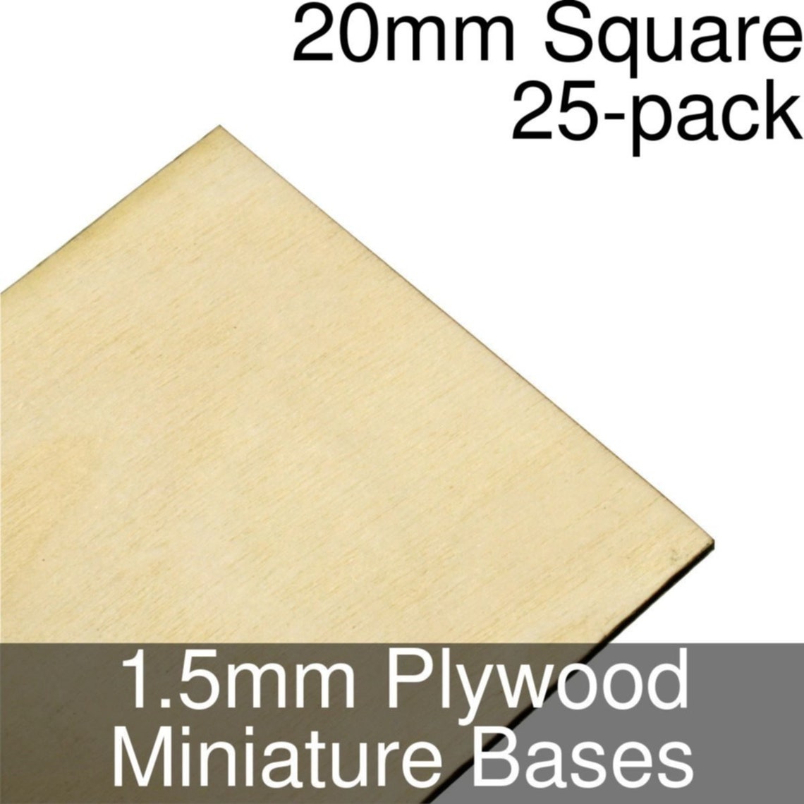 Miniature Bases Square 20mm 1.5mm Plywood 25 - Etsy