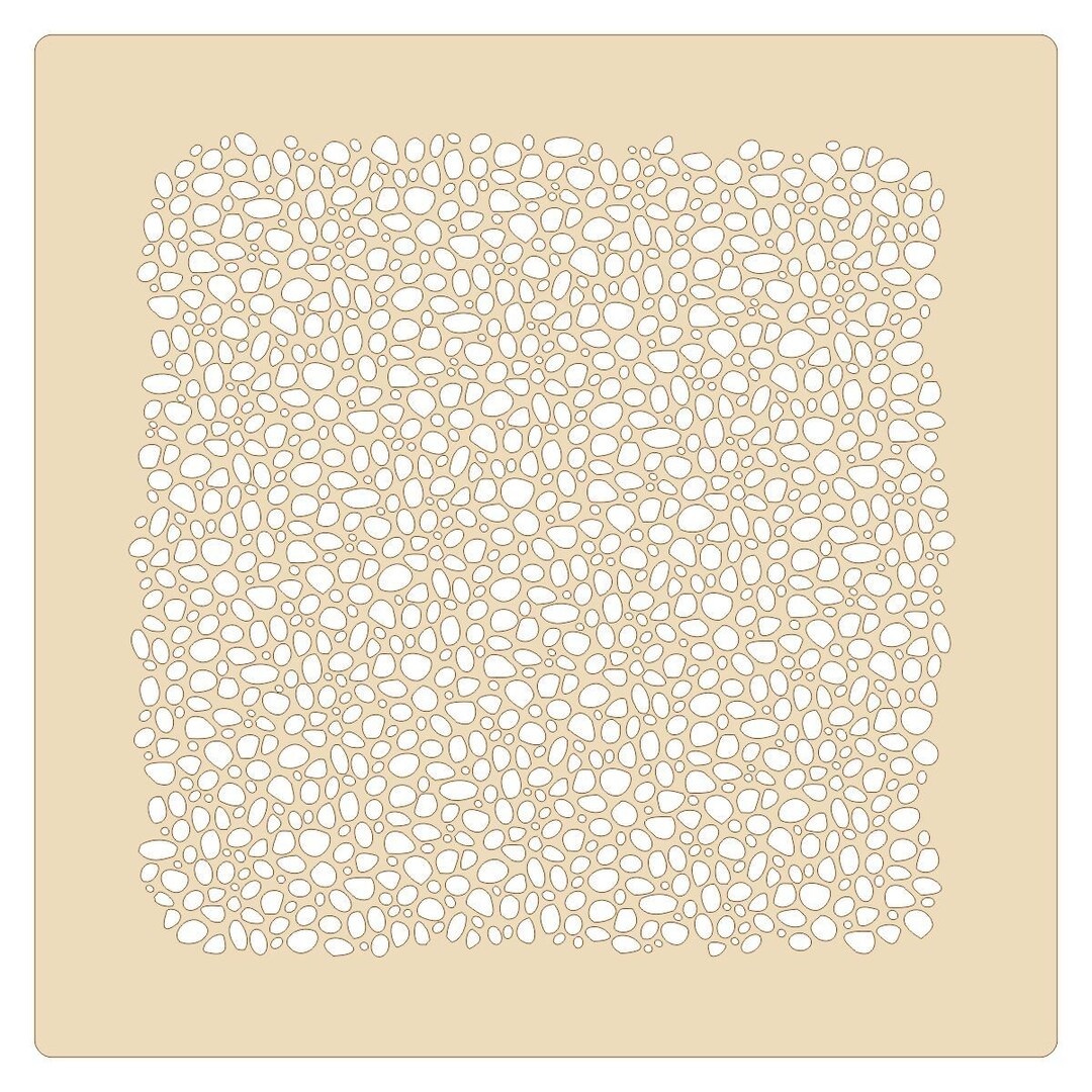 LITKO Cobblestone Stencil - Etsy