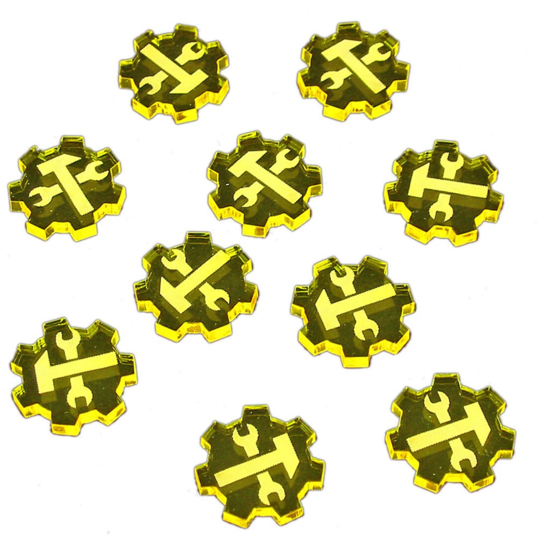 Resource Tokens, Transparent Yellow 10 - Etsy Österreich