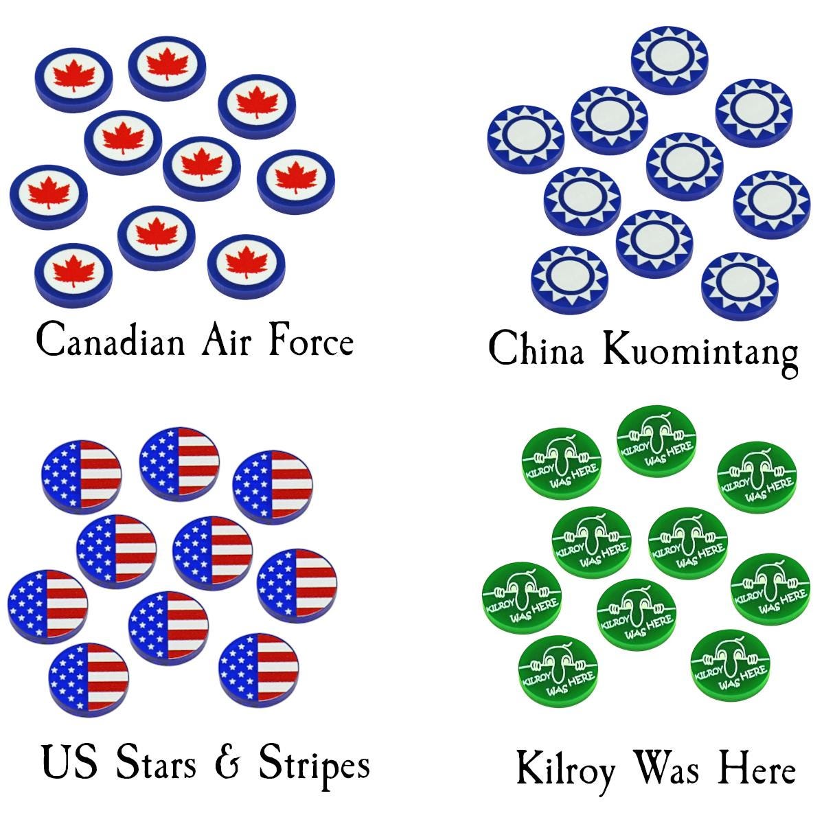 LITKO World War II Army Tokens | WWII | Campaign, Activation, Objective ...