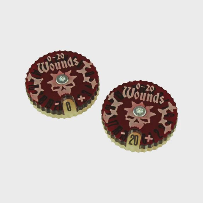 LITKO Wound Dials | 0–10, 0–20, 0–30 Trackers | Translucent Red & Ivory ...