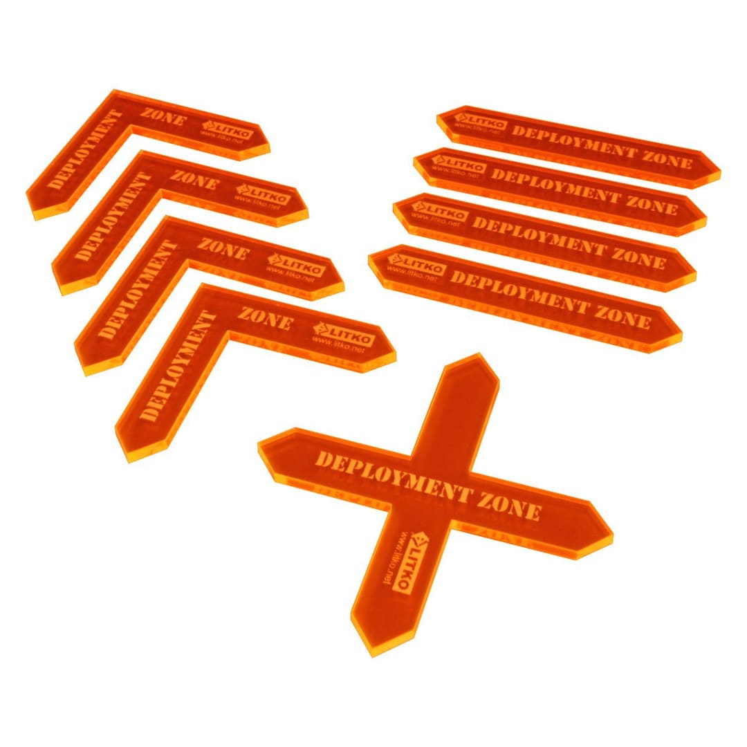 LITKO Deployment Zone Template Set, Fluorescent Orange 9 - Etsy