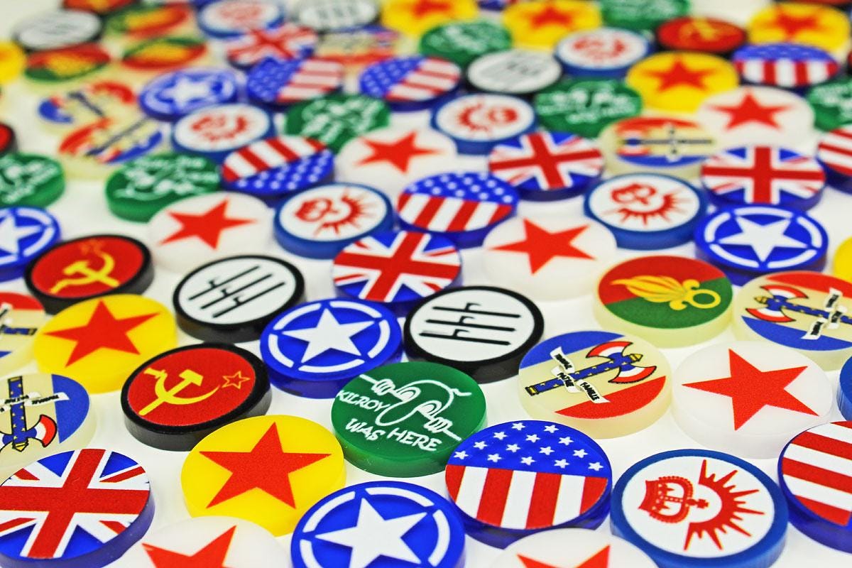 LITKO World War II Army Tokens | WWII | Campaign, Activation, Objective ...