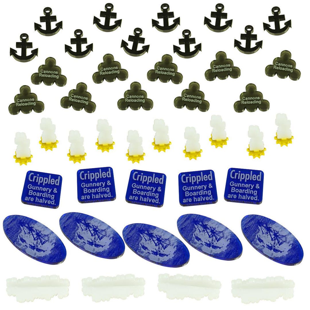LITKO Age of Sail Token Set | Compatible With Fighting Sail Miniatures ...