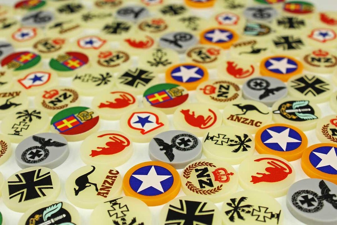 LITKO World War II Army Tokens | WWII North Africa Markers | Campaign ...