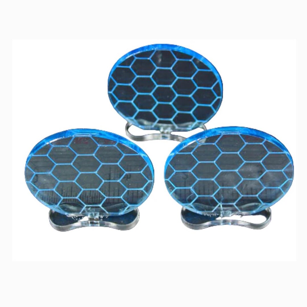 LITKO Power Field Markers | Shield Markers| Transparent Light Blue ...