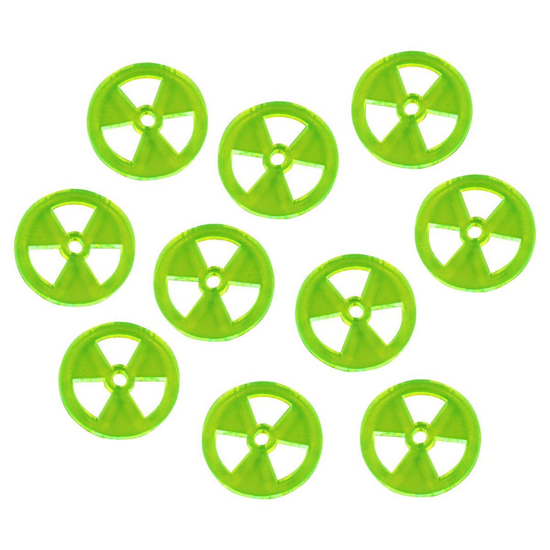 LITKO Large Radiation Tokens, Fluorescent Green (10) - Etsy