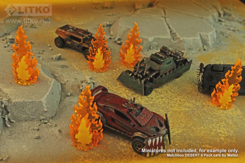 LITKO Inferno Markers | Fire Markers for Wargaming & Ttrpgs | Blaze ...