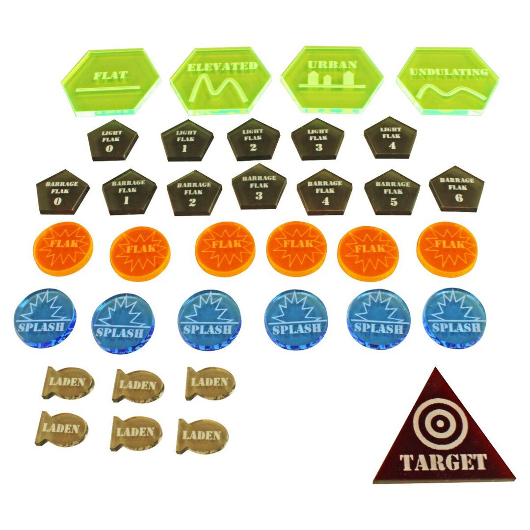 LITKO Air Strike Tokens | Compatible with Blood Red Skies | Target ...