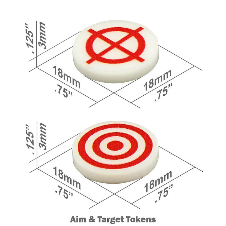 LITKO Crosshair Target Tokens | Aim Indicator | Cross-hair Marker | 3mm ...