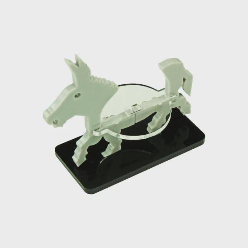 LITKO Grey Donkey Character Mount Kit | Merchant Traveler Pack Animal ...