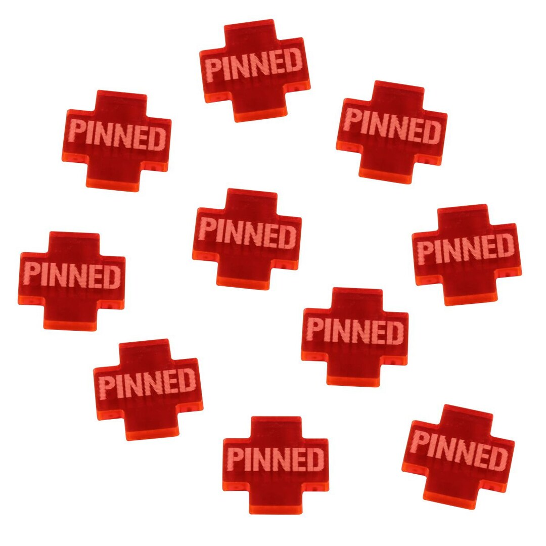 Whv8: Pinned Tokens Fluorescent Pink 10 - Etsy