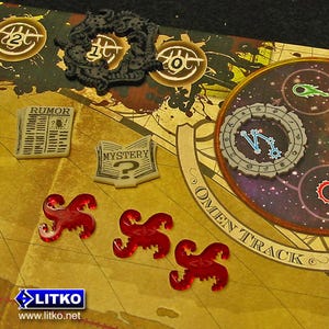 LITKO Cthulhu Rumor & Mystery Tokens | Acrylic Tokens for Arkham Horror ...