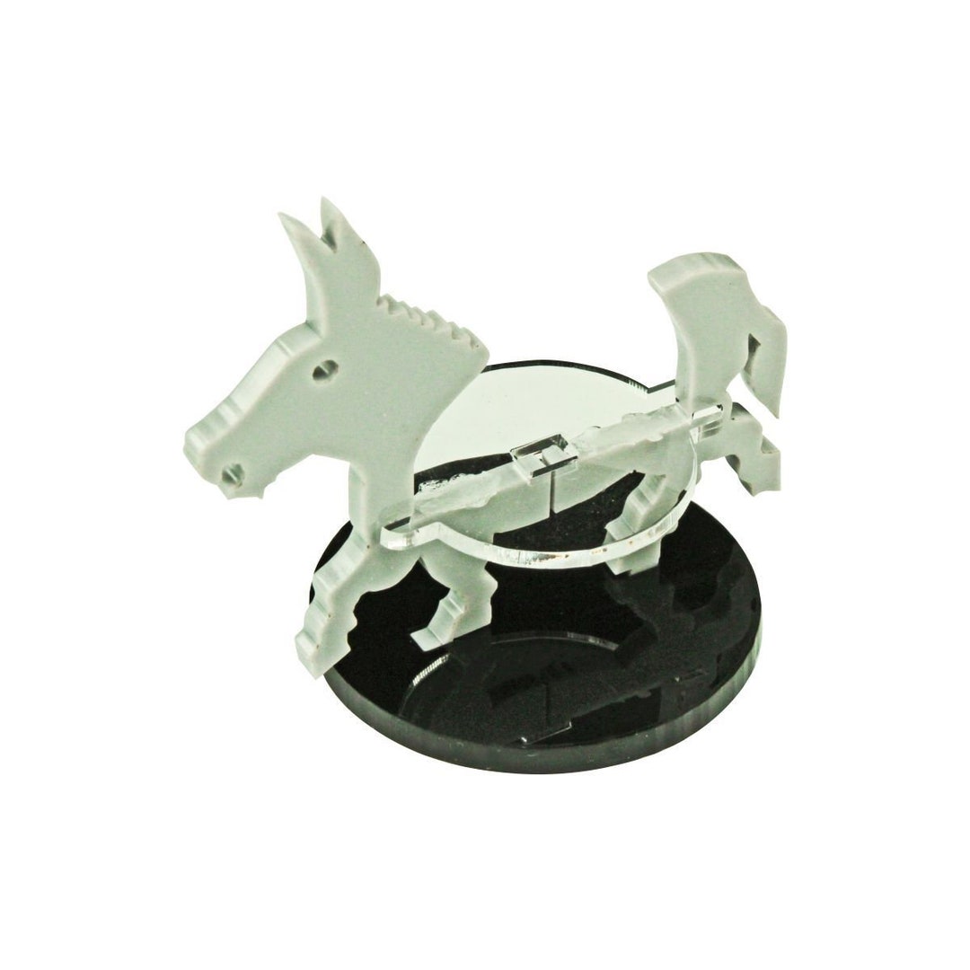 LITKO Grey Donkey Character Mount | 40mm Circular Base | RPG Miniature ...