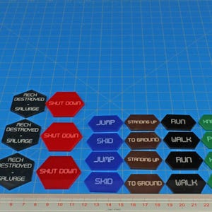 LITKO Mecha Combat Token Set Compatible With Battletech Classic, Multi ...