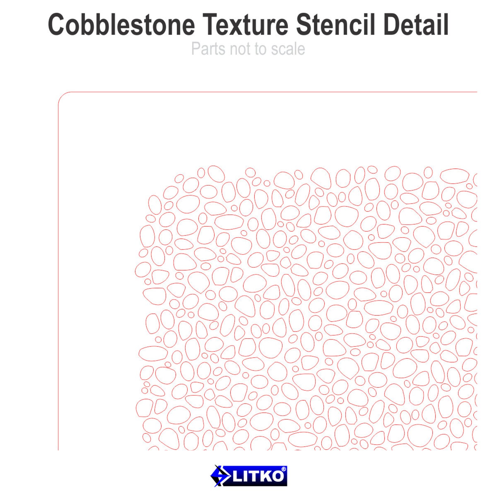 LITKO Cobblestone Stencil | Etsy