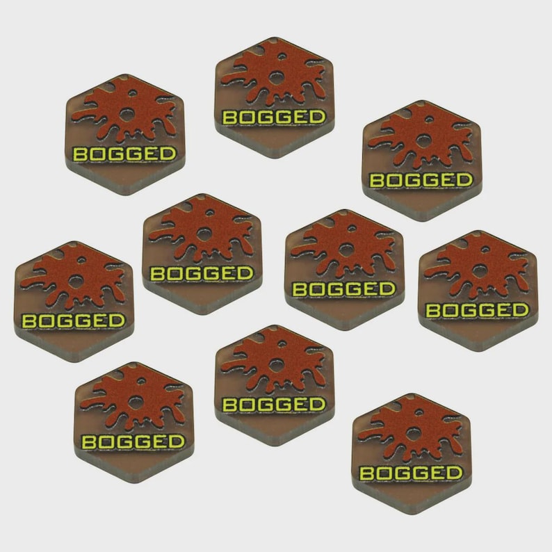 LITKO Mecha Terrain Tokens | Acrylic Hex Markers | Compatible With ...