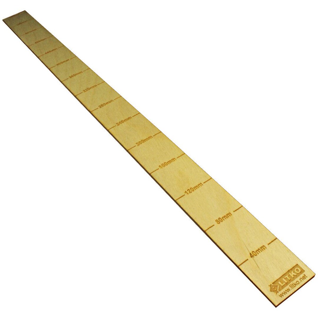 LITKO 40mm Marked Ruler, 3mm Plywood - Etsy