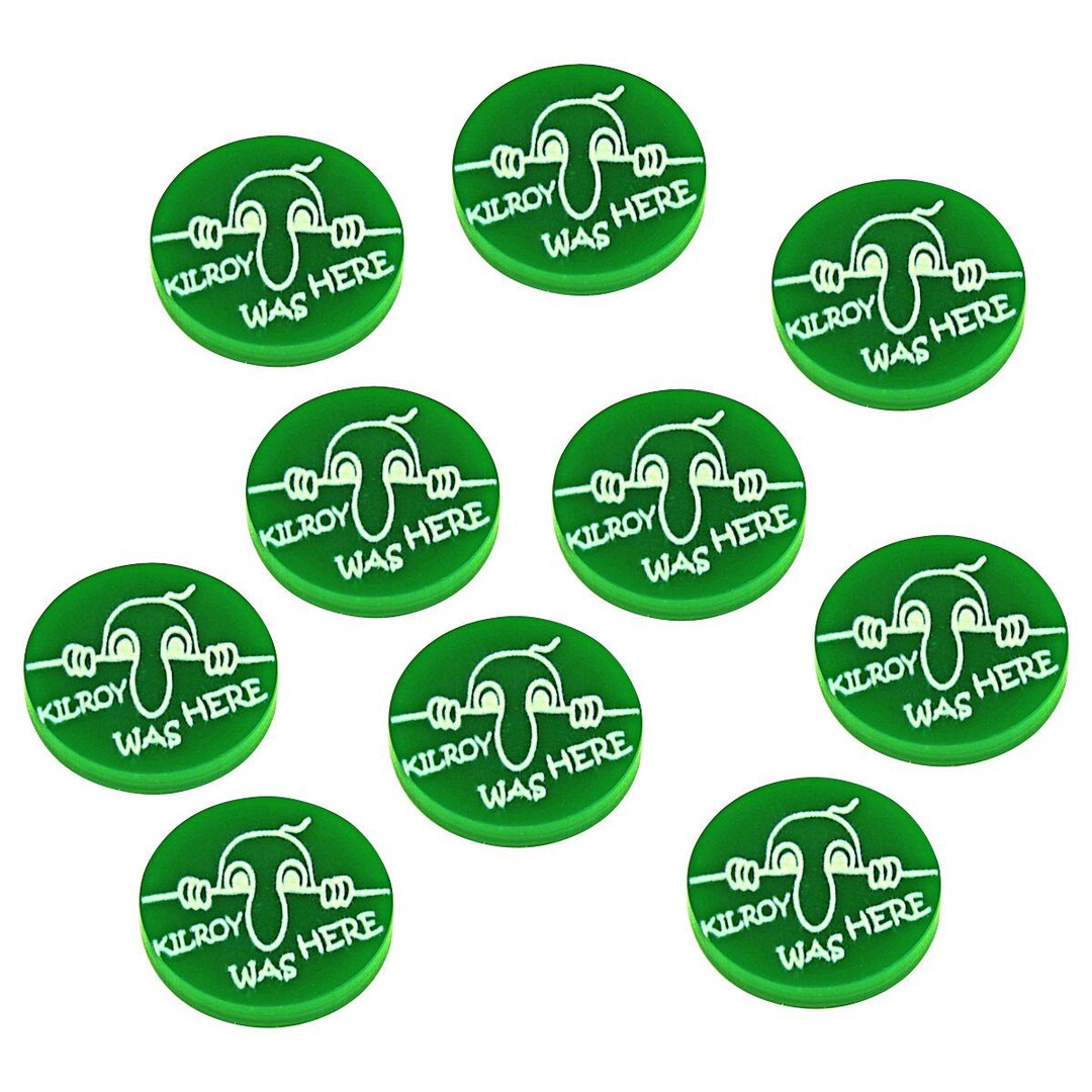 LITKO Premium Printed WWII Faction Tokens, Allied Kilroy 10 - Etsy