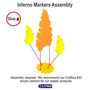 LITKO Inferno Markers | Fire Markers for Wargaming & Ttrpgs | Blaze ...